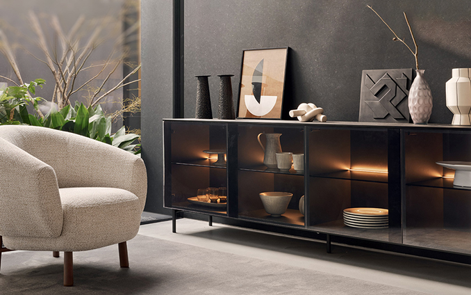 Graceful Glass Sideboards