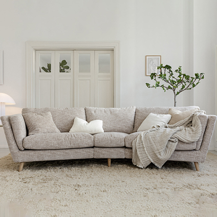 Catch Up on a Curved Sofa