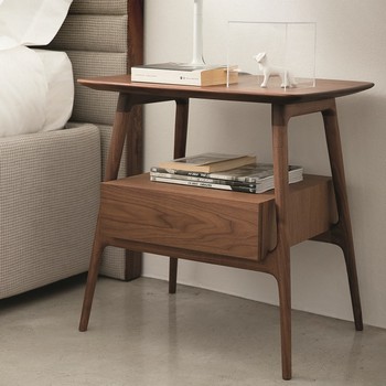 Porada Regent Wood Bedside Table