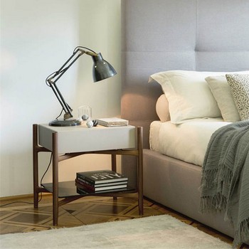 Porada Regent Wood Bedside Table